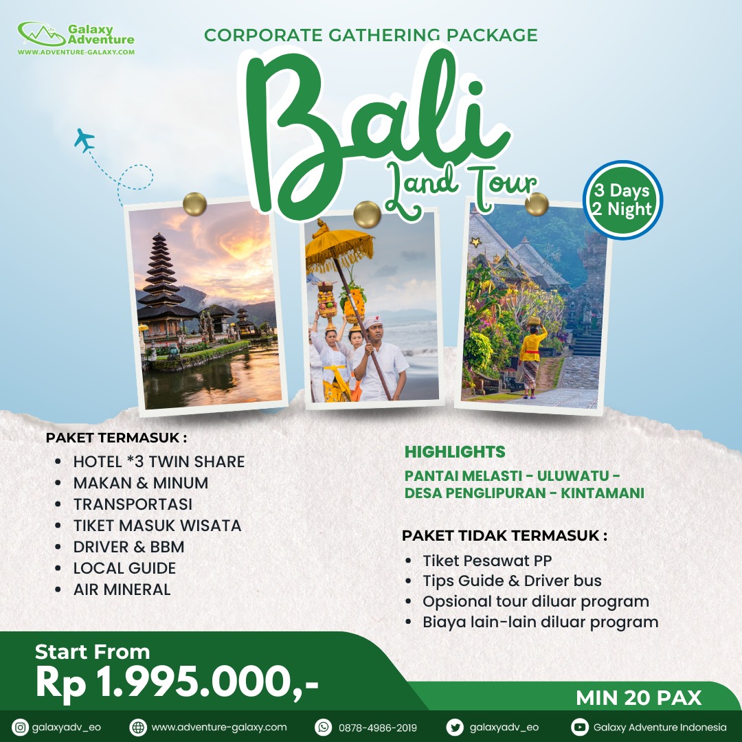 Paket Corporate Gathering & Tour Bali - Provider Outbound Terbaik Indonesia
